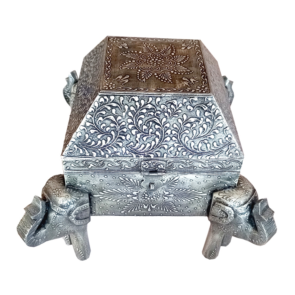 Wooden Painted Box – Elephant Design (Product Code 2987) at Rs 1350.00