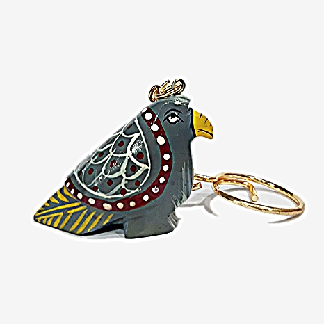 Wooden Painted Pigeon Keychain - Pack of 12pc (Product Code 1679) at Rs ...