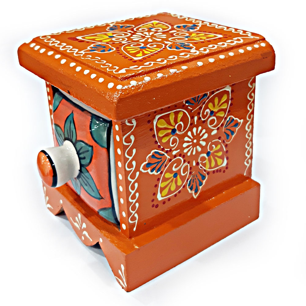 Wooden Drawer Box Painted (Product Code 2327) at Rs 225.00
